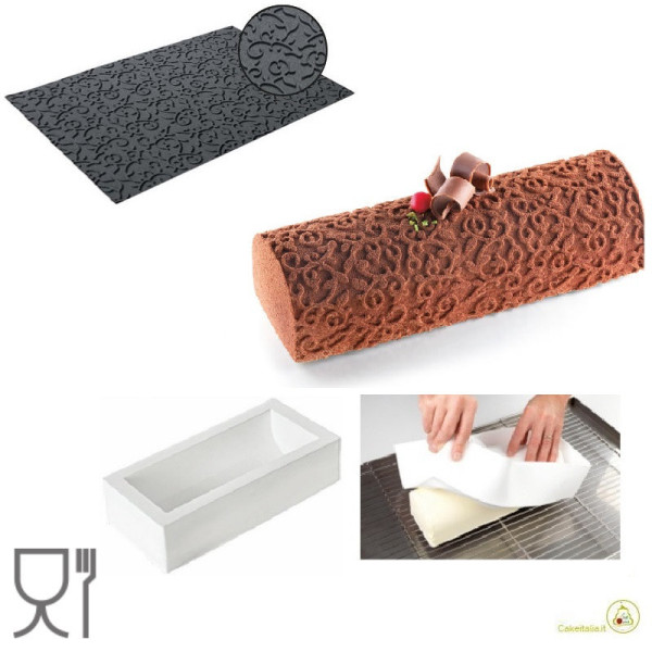 Stampo Tronchetto a trama o decoro Arabesque |CakeItalia Stampi Torte