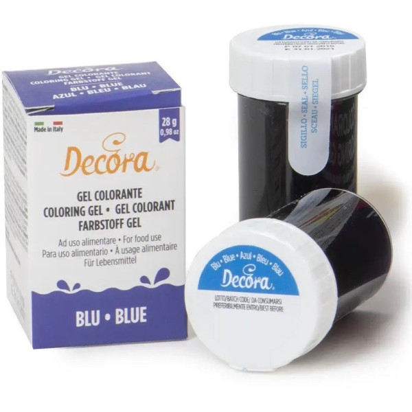 Colorante alimentare gel blu da 28 g Decora |Cakeitalia Coloranti Gel