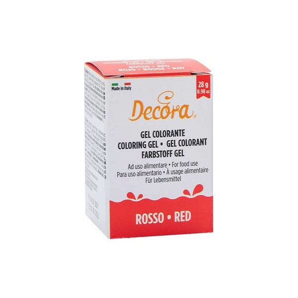 Colorante alimentare gel rosso 28 g Decora |Cakeitalia Coloranti Gel