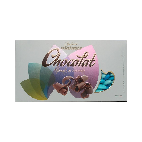 Confetti Cioccolato Fondente Maxtris Sfumati Celeste 1 Kg Cakeitalia